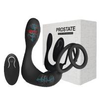 China Wireless Remote Control Prostate Massager 9 Speeds Silicone Anal Butt Plug for Men for sale