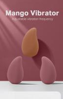 China Mini Mango Shaped Rechargeable Vibrating Massager Wand Wireless Clit Stimulator Sex Toy 10 Modes for sale