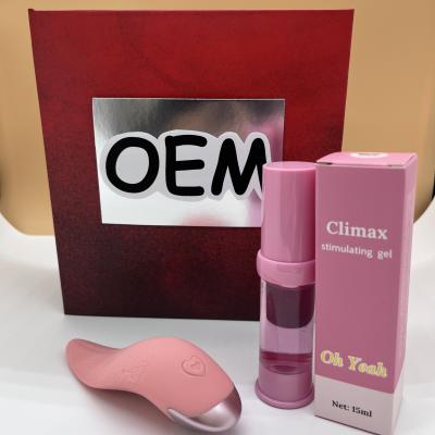 China Customized Women's Set Box Gel Natural Ingredients Female Orgasm Fluid 9-Speed Vibrator for sale