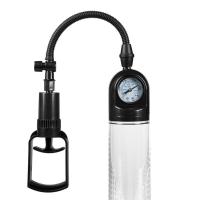 China Torbers Penis Pump Vacuum Erection Device 70x300mm Silicone ABS Male Enlargement Pump with Pressure Display for sale