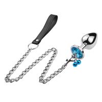 China Stainless Steel Crystal Butt Plug Anal Dilator Jewel Sex Toy for BDSM Adult Store Gift for sale