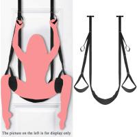 China BDSM Sex Door Swing with Seat Adjustable Straps 360 Degree Spinning Love Swing for Adult Couples for sale