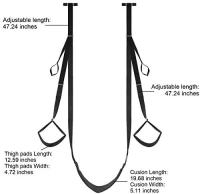 China BDSM Sex Door Swing with Seat Adjustable Straps 360 Degree Spinning Love Swing for Adult Couples for sale