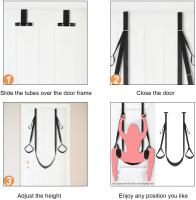 China BDSM Sex Door Swing with Seat Adjustable Straps 360 Degree Spinning Love Swing for Adult Couples for sale