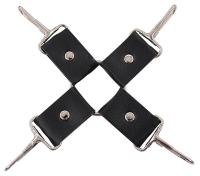 China 10 Pcs BDSM Bondage Set PU Leather Handcuffs Ankle Cuffs Restraints for Couples for sale