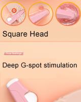 China OEM APP Control Multi-speed Waterproof Handheld Vibrator 9 Modes Food Silicone for sale