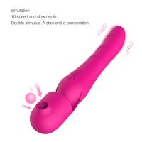 China Rechargeable Suckler Vibrator Flap AV Massage Vibrator Female Adult Products 10 Speed for sale