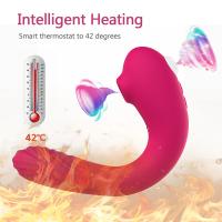 China Heating G Spot Vibrator 10 Speeds Rotating Clitoral Vaginal Massage Sex Toy for Women for sale