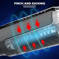China 7 Frequency Vibration Pinch and Sucking Masturbation Cup with One Click Burst Function for sale