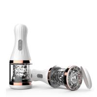 China Wolf Warrior 7 Frequency Rotating Masturbation Cup Hands Free ABS TPE Male Sex Toy for sale