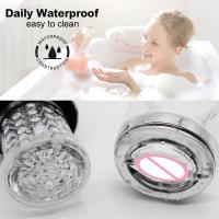 China Wolf Warrior 7 Frequency Rotating Masturbation Cup Hands Free ABS TPE Male Sex Toy for sale