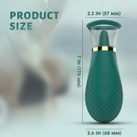 China Handheld Licking Tongue Vibrator for Women with Suction and Clitoris Stimulation 170mm for sale