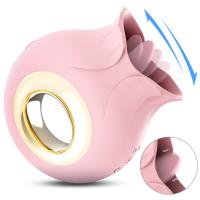 China Wholesale Adult Licking Tongue Vibrator Sex Toy for Women 9 Modes Stimulator 95mm for sale