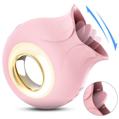 China Wholesale Adult Licking Tongue Vibrator Sex Toy for Women 9 Modes Stimulator 95mm for sale