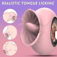 China Wholesale Adult Licking Tongue Vibrator Sex Toy for Women 9 Modes Stimulator 95mm for sale
