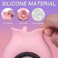 China Wholesale Adult Licking Tongue Vibrator Sex Toy for Women 9 Modes Stimulator 95mm for sale