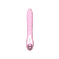 China Waterproof Silicone Vibrating Massage Stick 12 Speeds USB Rechargeable Adult Female Masturbation Climax for sale