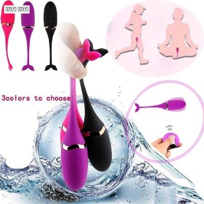 China USB Rechargeable Wireless Remote Control Vibrating Egg 10 Modes G Spot Stimulator Silicone 115mm for sale