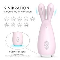 China USB Rechargeable Silicone Bullet Vibrator 9 Modes Clitoral Stimulator Adult Sex Toy 141mm for sale