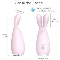 China USB Rechargeable Silicone Bullet Vibrator 9 Modes Clitoral Stimulator Adult Sex Toy 141mm for sale
