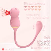 China Body Safe Silicone G Spot Sucking Vibrator 10 Frequency 295mm Adult Sex Toy for Women for sale