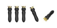 China Rechargeable Crown Bullet Vibrator Safe Silicone 10 Frequency G Spot Clitoral Stimulator 130mm for sale