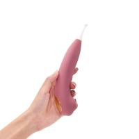 China USB Rechargeable 7 Frequency 2 in 1 Clitoral Vibrator Tongue Sucking Licking G Spot Stimulator for sale