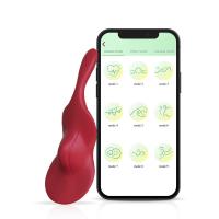 China App Controlled Wearable Panty Vibrator 9 Speeds USB Rechargeable Silicone IPX7 Waterproof 80g for sale