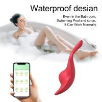 China App Controlled Wearable Panty Vibrator 9 Speeds USB Rechargeable Silicone IPX7 Waterproof 80g for sale