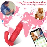 China APP Controlled G Spot Vibrator with 7 Vibration Modes Triple Stimulation Retractable Wearable 160g for sale