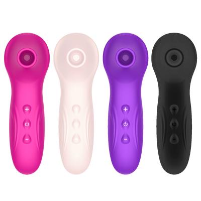 China Red Rose Clitoral Suction Vibrator 10 Modes USB Rechargeable Silicone Sex Toy for Women for sale