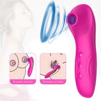 China Red Rose Clitoral Suction Vibrator 10 Modes USB Rechargeable Silicone Sex Toy for Women for sale