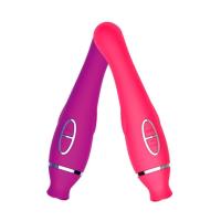 China Silicone Sucker Vibrator Sex Toy 36 Vibration Modes USB Rechargeable 198mm for sale