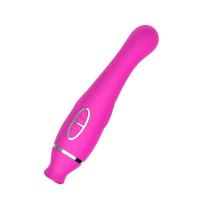 China Silicone Sucker Vibrator Sex Toy 36 Vibration Modes USB Rechargeable 198mm for sale