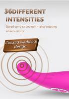 China Silicone Sucker Vibrator Sex Toy 36 Vibration Modes USB Rechargeable 198mm for sale