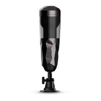 China 7 Frequency Telescopic Vibration Male Masturbation Cup with Suction Cup and Earphone Pronunciation for sale