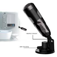 China 7 Frequency Telescopic Vibration Male Masturbation Cup with Suction Cup and Earphone Pronunciation for sale