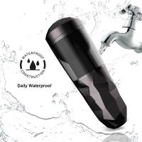 China 7 Frequency Telescopic Vibration Male Masturbation Cup with Suction Cup and Earphone Pronunciation for sale