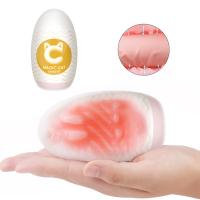 China Portable Men's Silicone TPE Masturbation Cup Egg 106.8mm Massager for sale