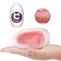 China Portable Men's Silicone TPE Masturbation Cup Egg 106.8mm Massager for sale