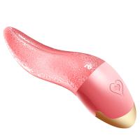 China Big Licking Thrusting Dual Vibrator G-Spot Stimulation Woman Sex Toy Oral Tongue Vibrator 10 Speed for sale