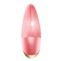 China Big Licking Thrusting Dual Vibrator G-Spot Stimulation Woman Sex Toy Oral Tongue Vibrator 10 Speed for sale