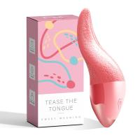 China Big Licking Thrusting Dual Vibrator G-Spot Stimulation Woman Sex Toy Oral Tongue Vibrator 10 Speed for sale