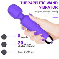 China USB Rechargeable Couple Vibrator Silicone G Spot Massager 8 Speeds 20 Frequencies for sale
