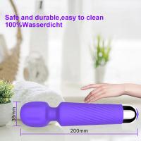 China USB Rechargeable Couple Vibrator Silicone G Spot Massager 8 Speeds 20 Frequencies for sale