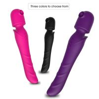 China Rechargeable Suckler Vibrator Flap AV Massage Vibrator Female Adult Products 10 Speed for sale