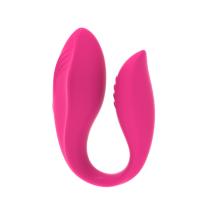 China Remote Control U Shape Dual Stimulation Vibrator Silicone 12 Speed USB Rechargeable Couples Sex Toy for sale