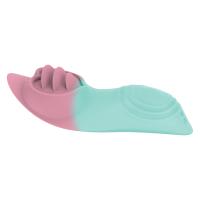 China Wireless Remote Control Wearable Butterfly Vibrator with Clitoral and G-Spot Stimulation APP Control 90min Charging for sale
