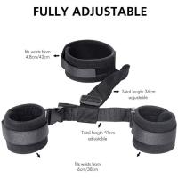 China BDSM Slave Restraint Set PU Leather Collar Wrist Cuffs Mouth Gag 150g SM-009 for sale