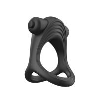 China single frequency vibration   ring vibrator silicone flexible  rings for men for sale